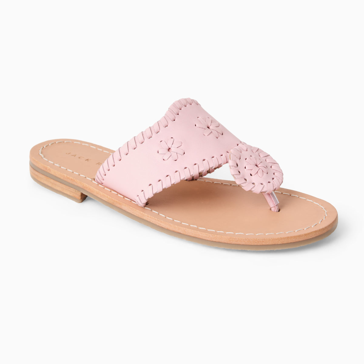 Jack Rogers Girls Jacks Flat Sandals — Chalk Pink Nappa – Jack Rogers USA
