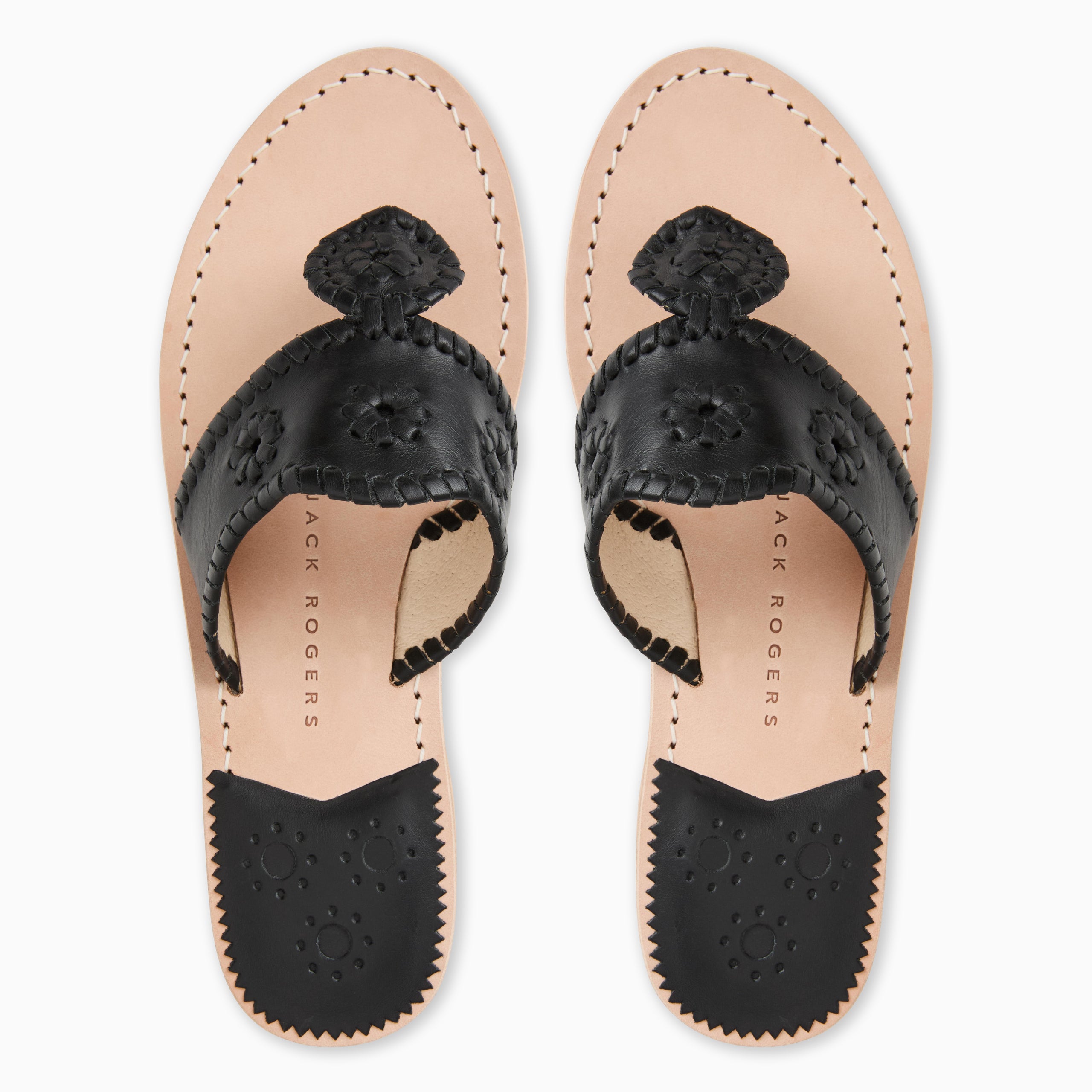 Jack Rogers Signature Jacks Flat Sandal | Patent Leather | Black – Jack ...