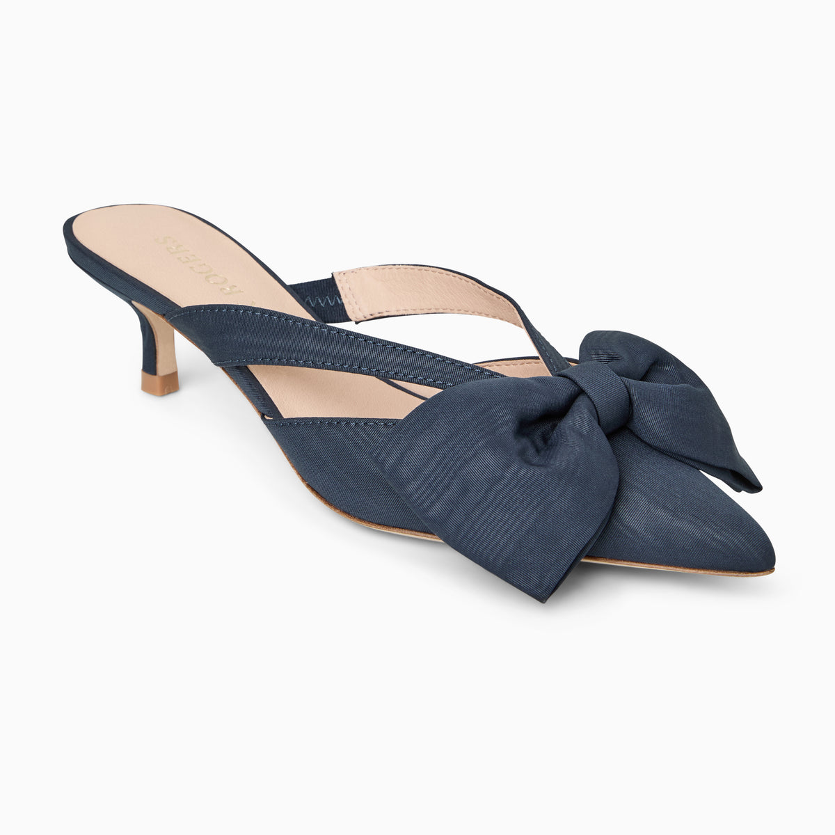 Jack Rogers Cynthia Bow Mule | Fabric | Midnight – Jack Rogers USA