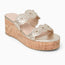 Jack Rogers Laurin Mid-Wedge | Metallic Nappa Leather | Platinum – Jack ...