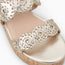 Jack Rogers Laurin Mid-Wedge | Metallic Nappa Leather | Platinum – Jack ...