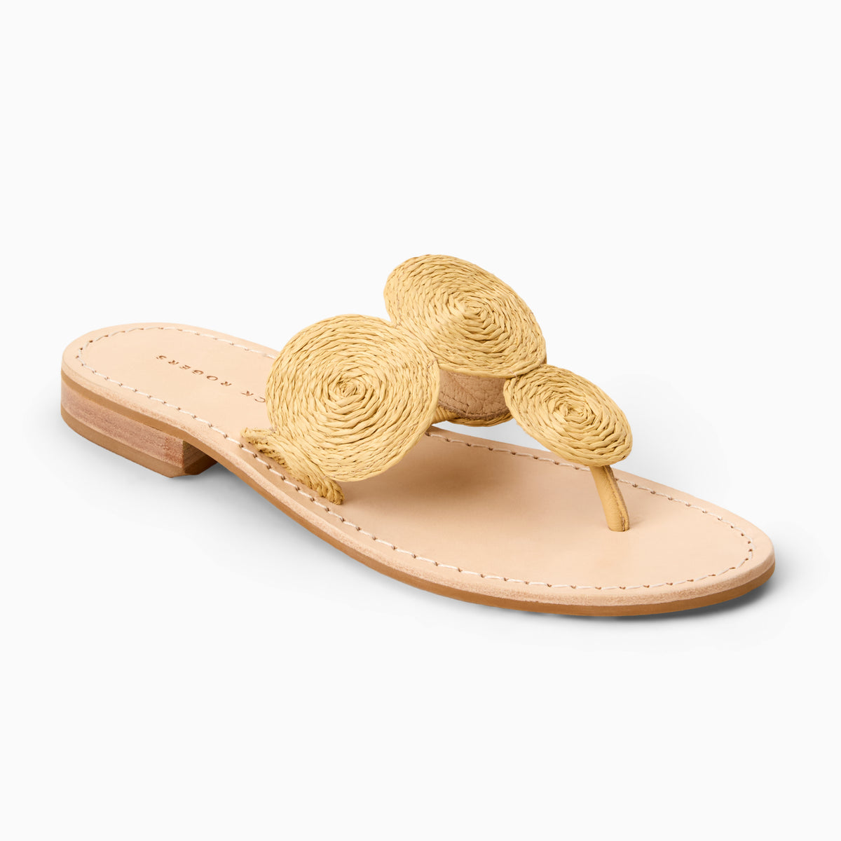 Jack Rogers Margo Flat Sandal — Natural Raffia – Jack Rogers USA