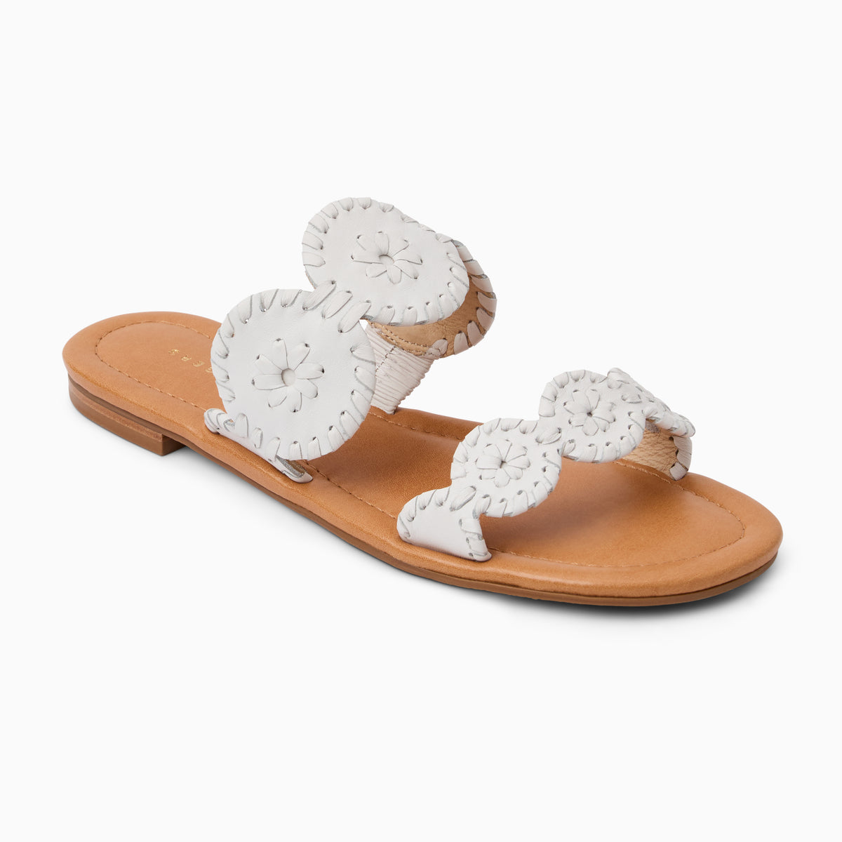 Jack Rogers Laurin Sandal — White Nappa Leather – Jack Rogers USA