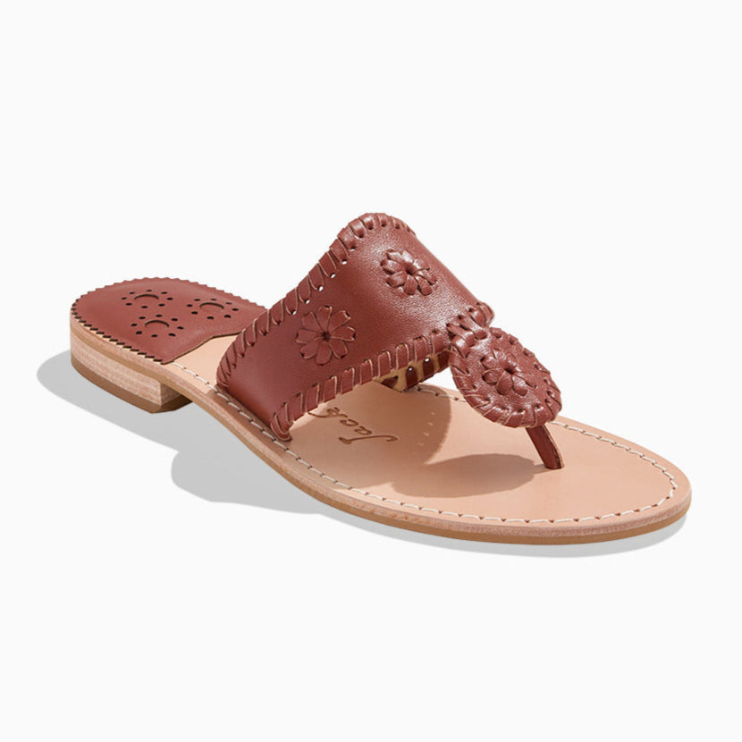 Jacks Flat Sandal - Luggage – Jack Rogers USA