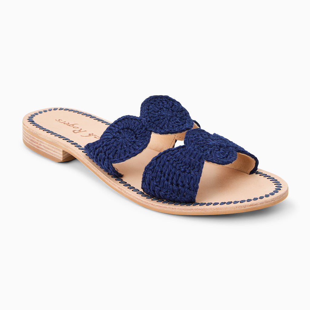 Jack Rogers Laurin Crochet Sandal | Crochet | Midnight – Jack